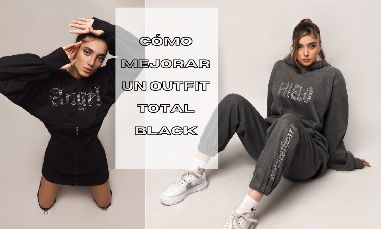 cómo mejorar un outfit total black